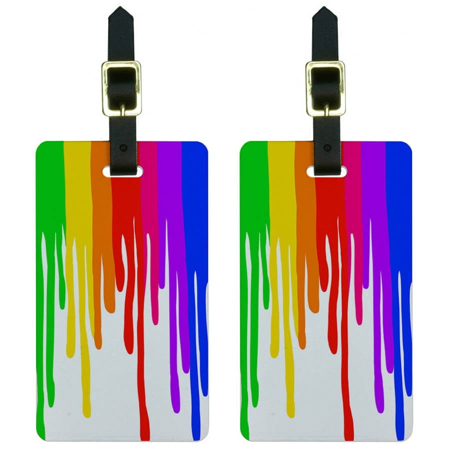 Graphics and More Paint Dripping Rainbow Art Artist Painting Luggage ...