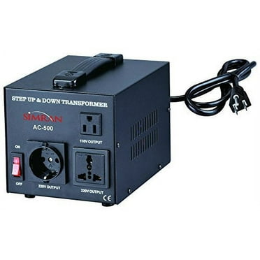Simran AC-500 500W Voltage Converter Transformer, 110V/220V, Step Up ...