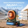 HZTzone 3-in-1 Camping Fan, 20,000mAh Battery Operated Fan with Hand ...