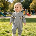 0-3 Months Newborn One-Piece Jumpsuit Girls' Long Sleeve Romper ...