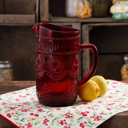 UPC 085081362148 - The Pioneer Woman Adeline 54 oz Pitcher, Red ...