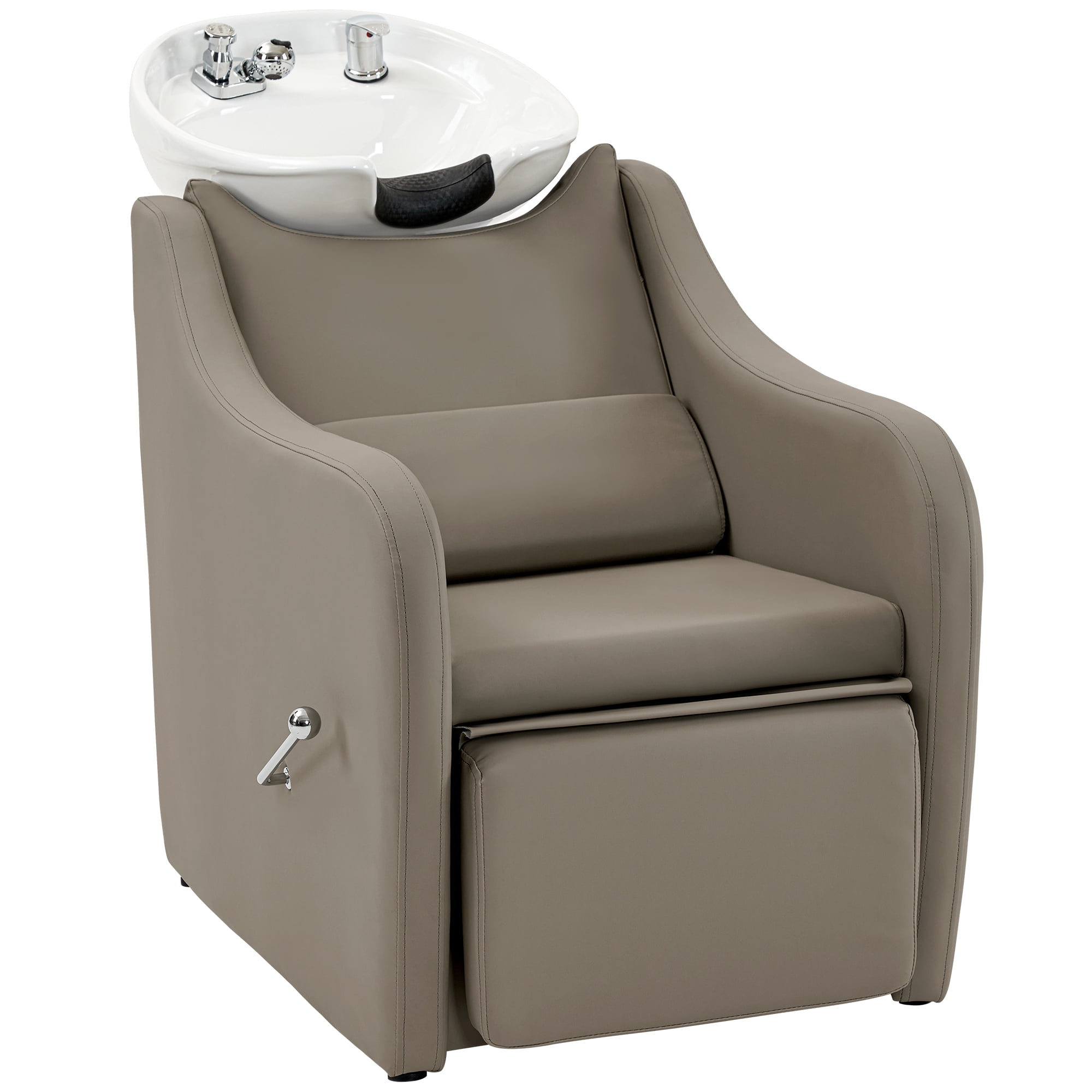 Products BarberPub Shampoo Barber Backwash Chair Extended, Ceramic ...