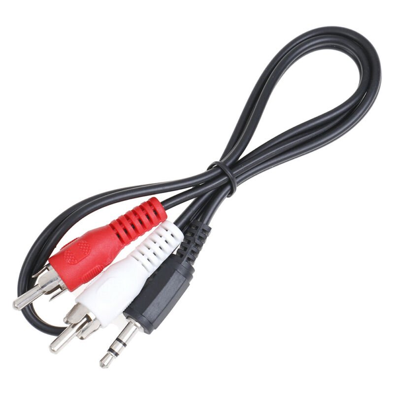 Datingday 3 5mm Jack Mini Plug To 2 Rca Male Stereo Phono Audio Speaker