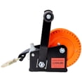 CQSXDA 1200LBS Hand Winch with 19.6ft Steel Cable, Two-Way Ratchet ...