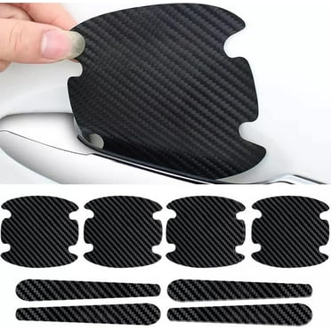Carbon Fiber Car Door Sill Protector Strip Anti-Scratch Waterproof ...