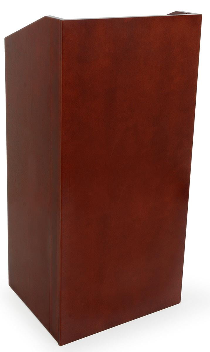 46-Inch-Tall Mahogany Podium with Concealed Shelf, Collapsible Design ...