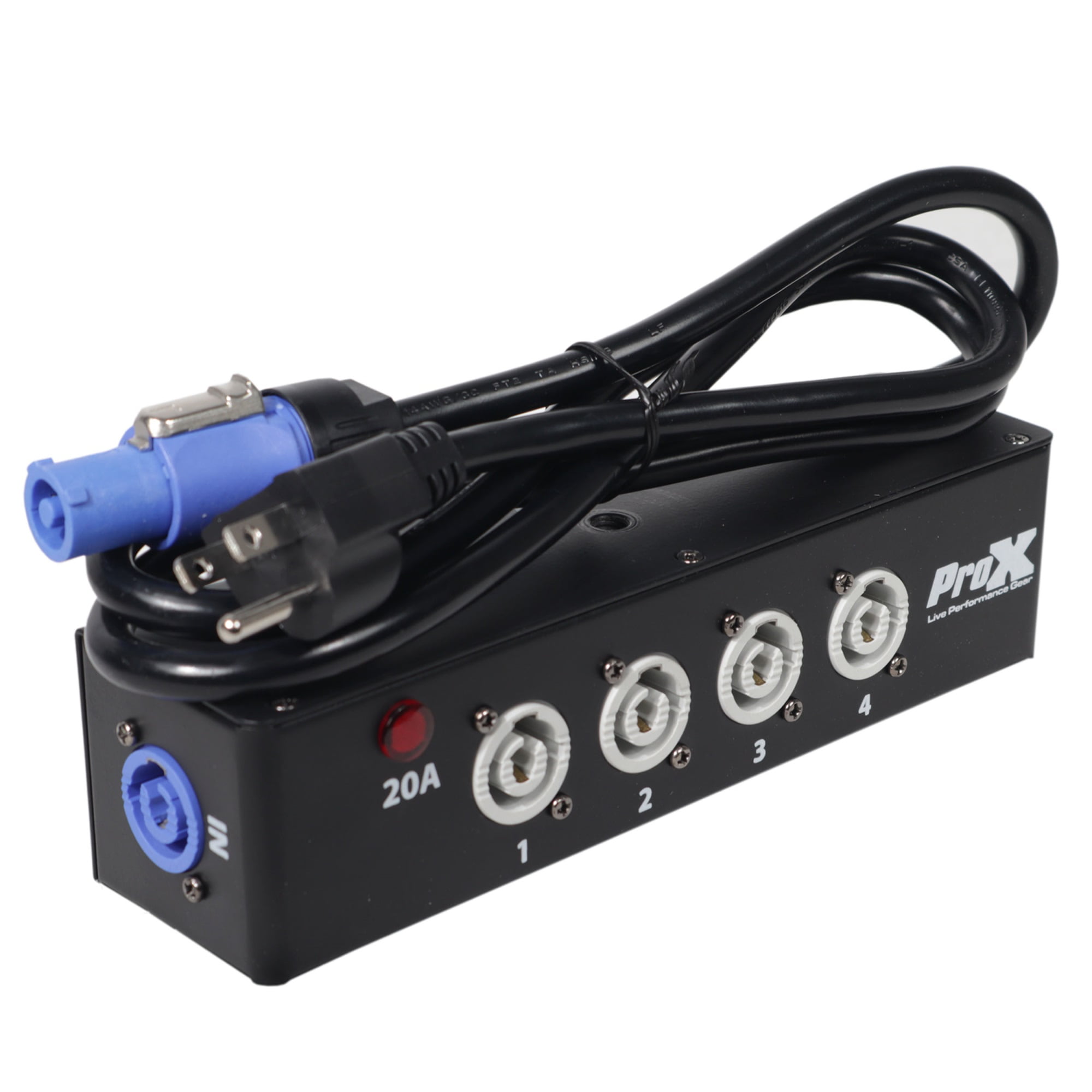 Power Center Four-Way PowerCON Compatible Splitter Delivers Power For ...