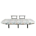 Botanical Futon Couch, Carnation Lily Summer Blooming Garden Petals ...
