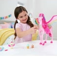 Mattel Barbie A Touch of Magic Winged Pegasus and Puppy Toy Pink Doll ...