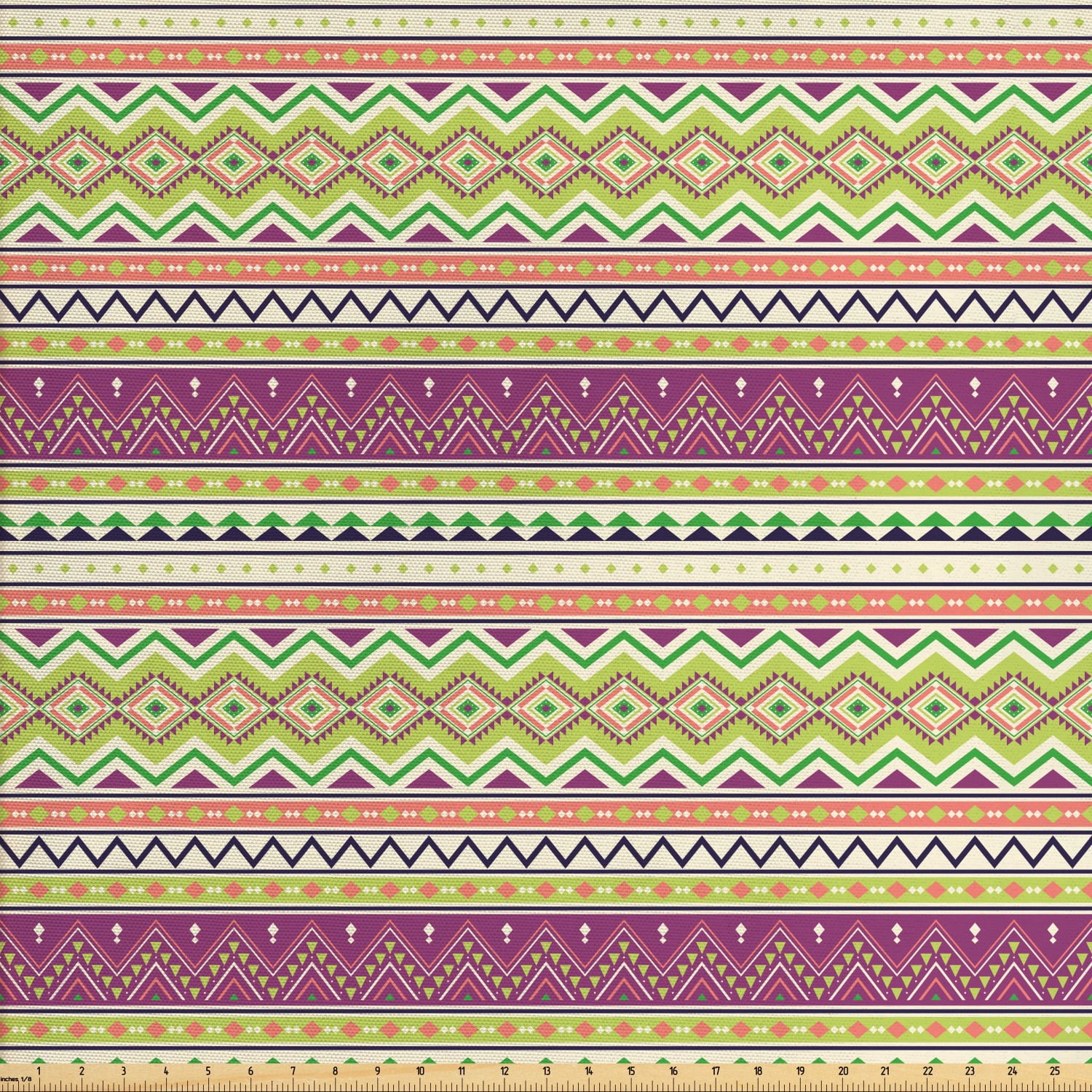 Aztec Sofa Upholstery Fabric by the Yard, Colorful Geometric Mexican ...