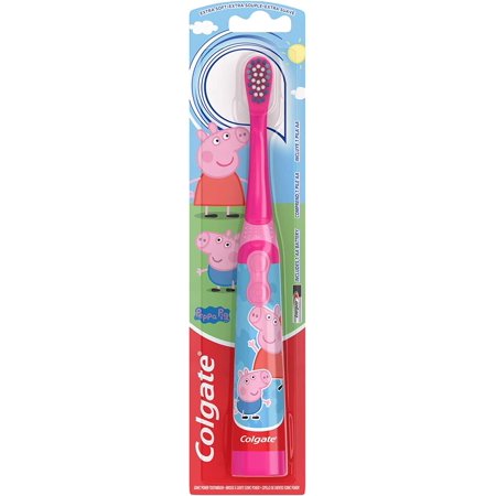 Colgate Kids Battery Powered Toothbrush, Peppa Pig, Extra Soft, 1 Count ...