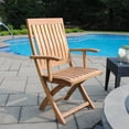 NTCH003A Niagara Teak Crown Folding Arm Chair - Walmart.com