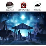 10x8ft Nativity Scene Birth of Jesus Photography Backdrop Winter Snowy ...