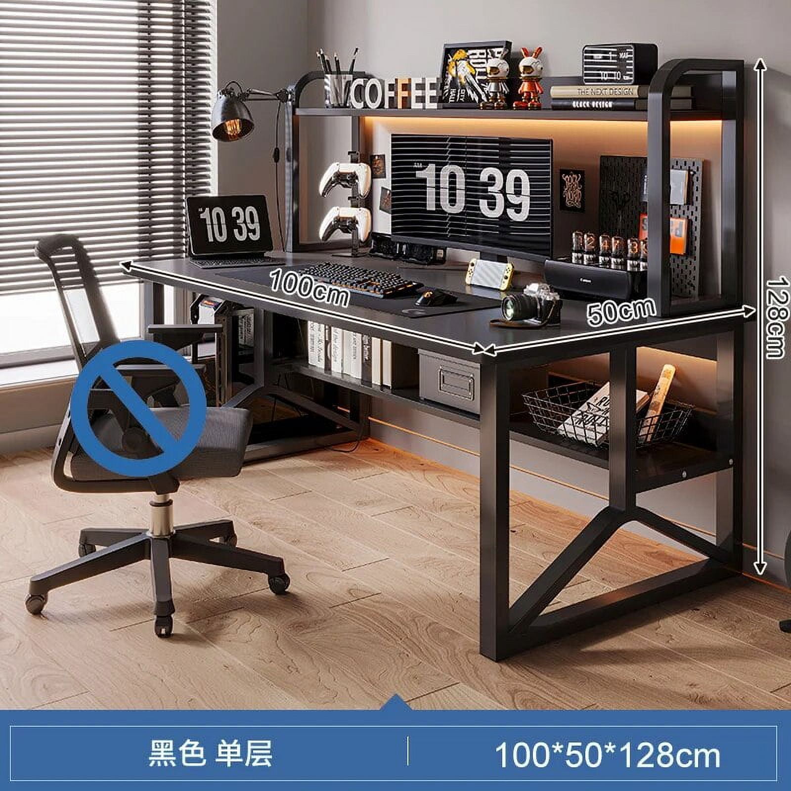 Nordic Study Table Pc Gamer Computer Desk Gaming Firm Corner Storage ...