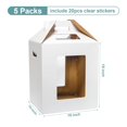 5 Pack Tall Cake Boxes For Tier Cakes 16x16x18 Inch Disposable Layer ...