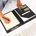 Bopika Padfolio Portfolio Organizer Folder with Calculator for Office ...