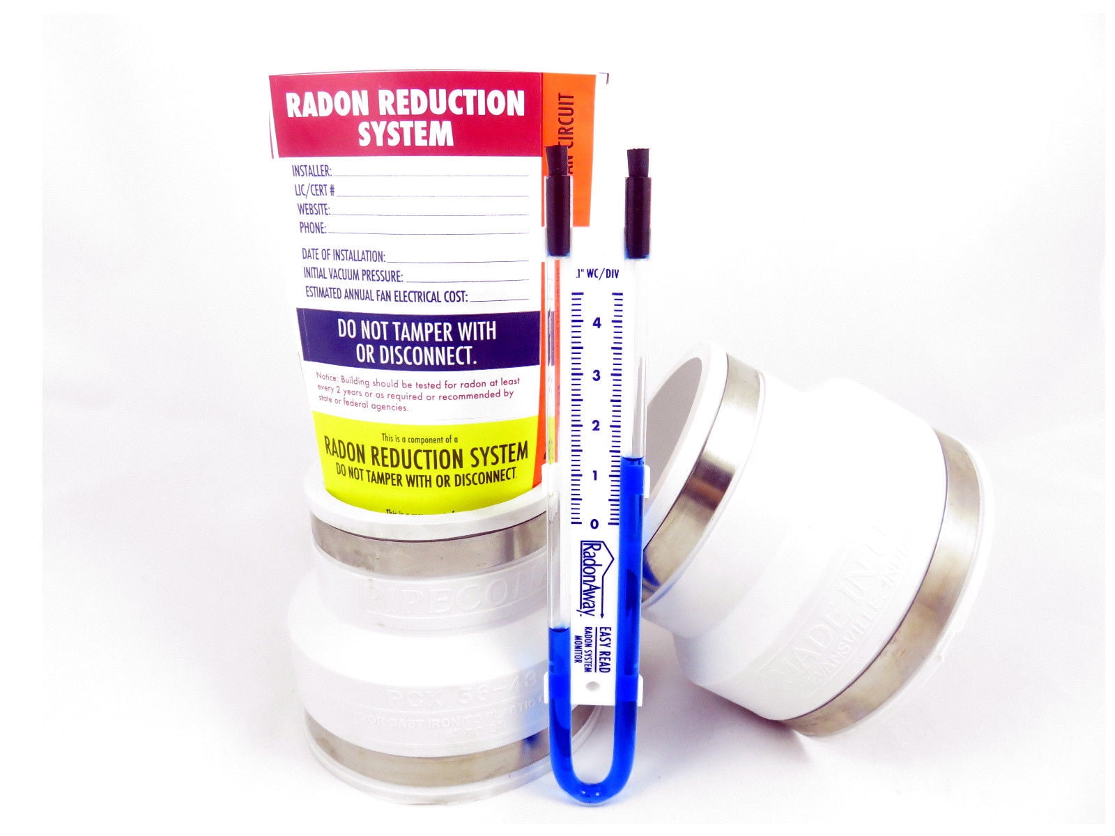 Radon Mitigation Install Kit 3x4 White - Walmart.com