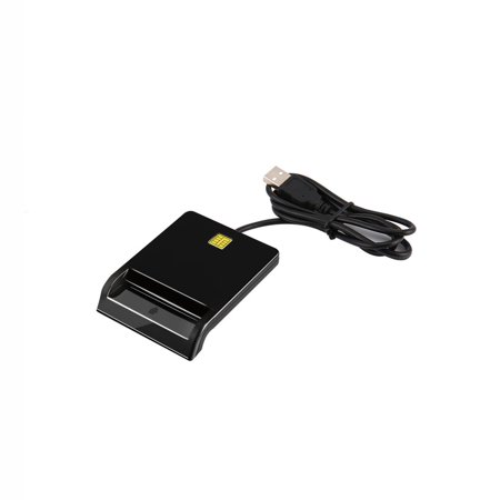 USB Smart Card Reader IC / ID Card Reader Plug And Play For PC Card ...