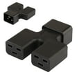 Strhowill IEC320 C20 to C19+C19 AC Power Connectorfor,C20-revolution dual female C19 PDU cabinet ...