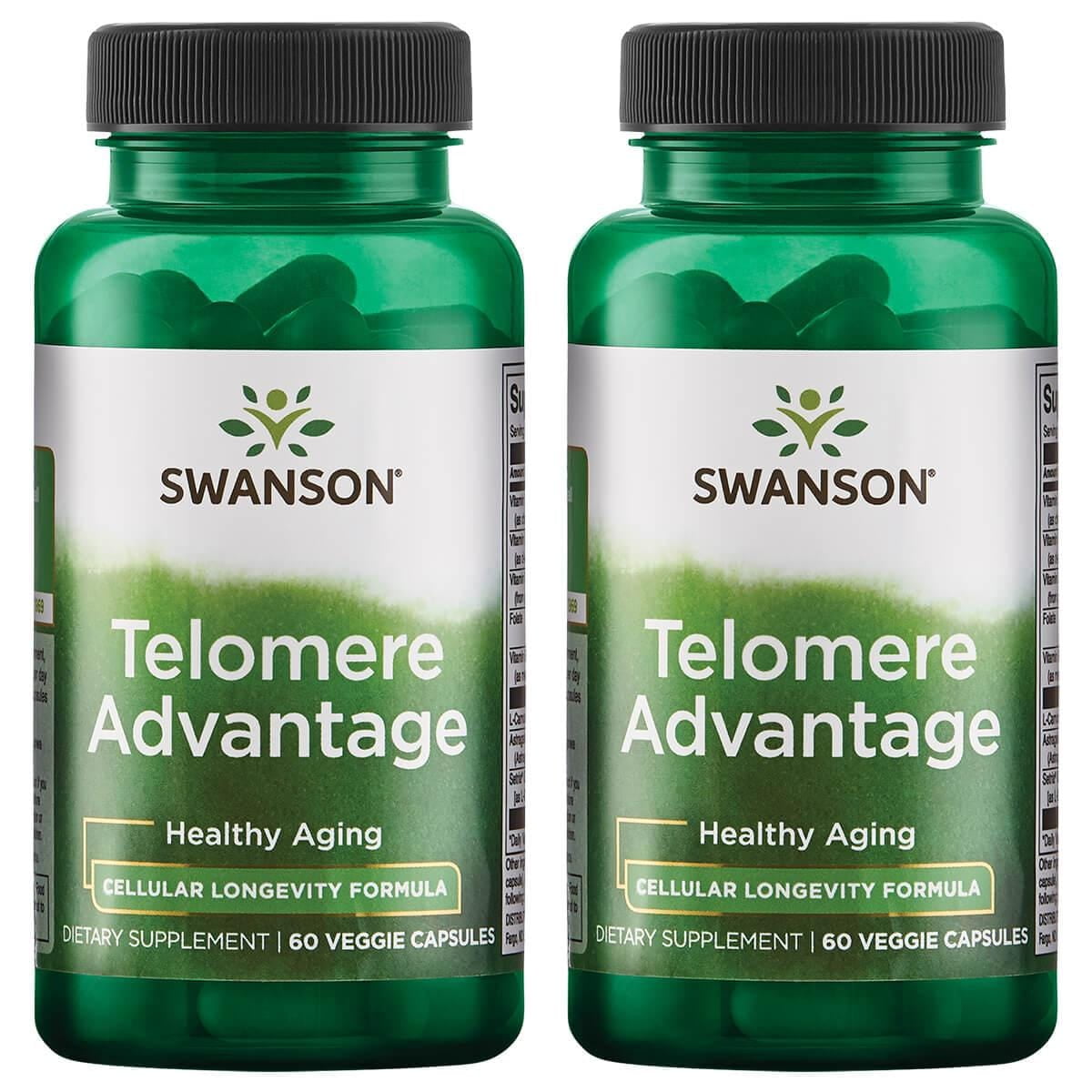 Swanson Telomere Advantage 60 Veg Caps 2 Pack - Walmart.com