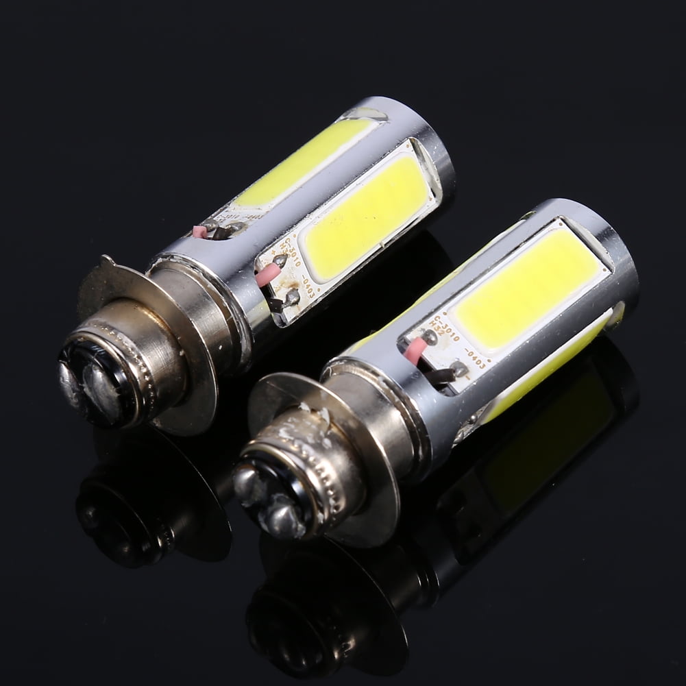 Tebru Motor Bike Headlight, H6M 5 COB Lamp,2x 6000K White H6M COB LED ...