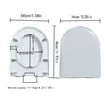 MERILER Universal Toilet Seat Cover with One-Click Installation, Soft ...