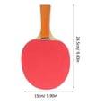 Spatiy Rubber Faced Table Tennis Racket Beginner Training Ping-pong Board Table Tennis Racket ...