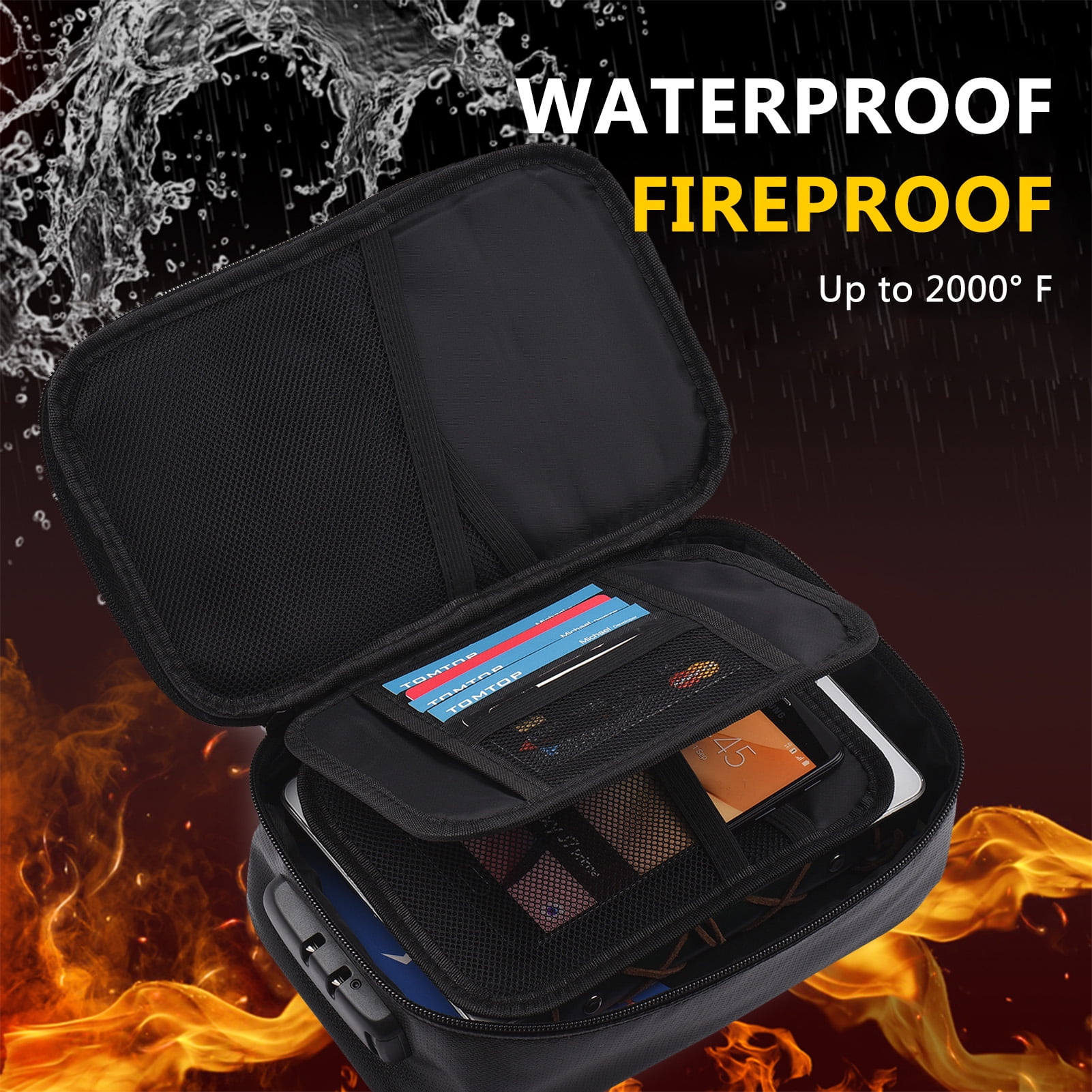 Click here for Zaqw Fireproof Document Bag Fire Safe Bags Box The... prices