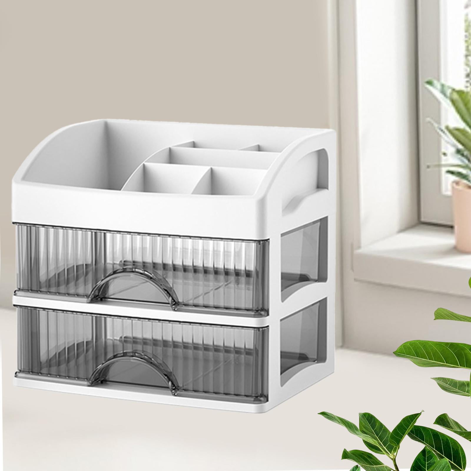 Makeup Organizer Cosmetic Organizer with Transparent Drawers Desktop ...