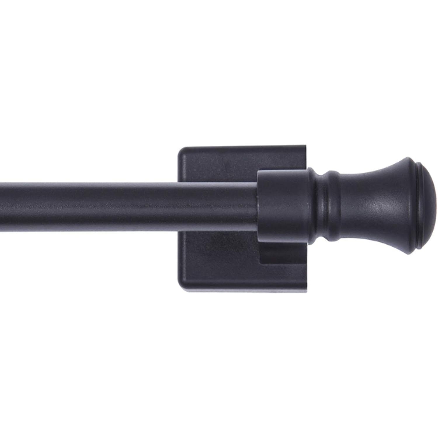 HElectQRIN Black Cameron Magnet Cafe Rod 16 in. L x 28 in. L - Walmart.com
