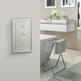 DEWENWILS 4 Pack Duplex Receptacle, Nickel Toggle Wall Plates, Light ...