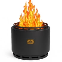 Sunjoy Smokeless Fire Pit 28 In, Outdoor Portable Wood Burning ...