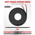 30FT 18 AWG 2-Conductor Electrical Wire, Stranded Tinned Copper PVC ...