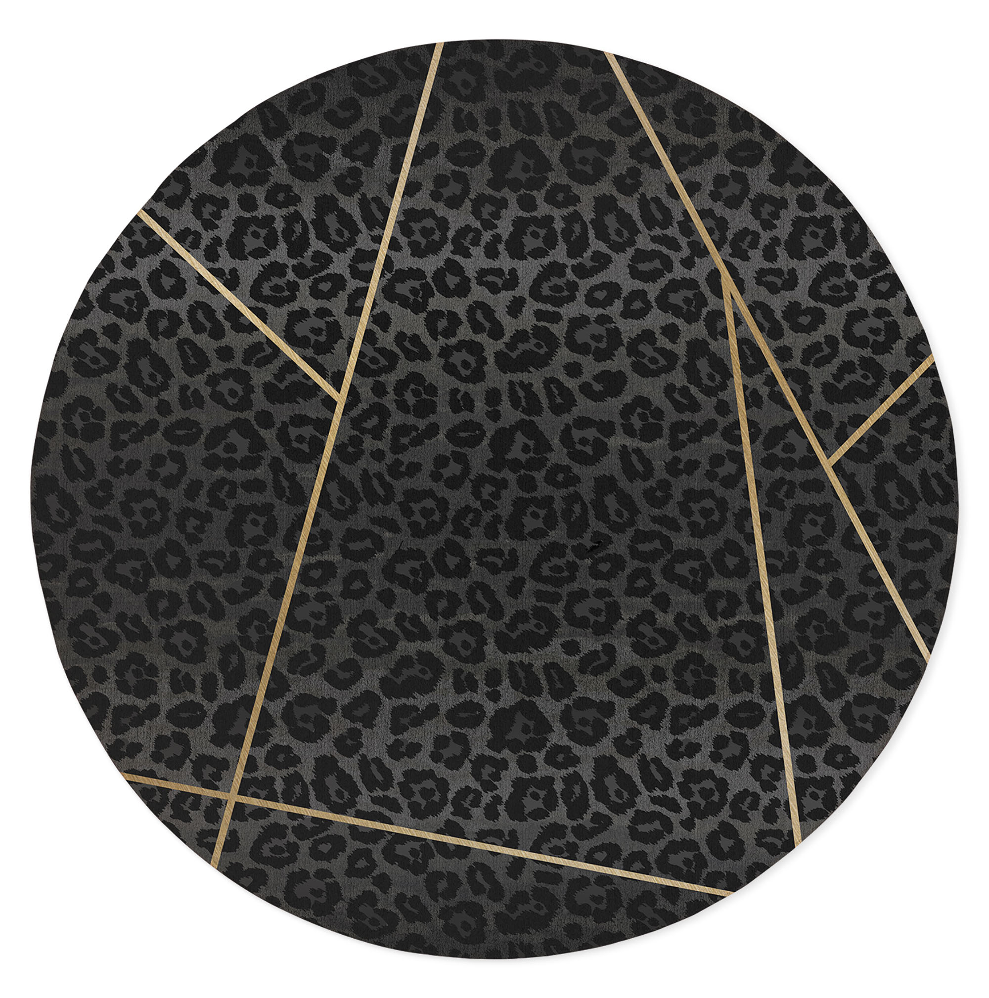 Geo Cheetah Black Area Rug by Kavka Designs - Walmart.com