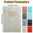 2026 Daily Planner, A5 Pocket Size Notebook Organizer, Academic Student ...