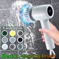 Electric Cleaning Brush with 9 Brush Heads and 2 Speeds, LED Display ...