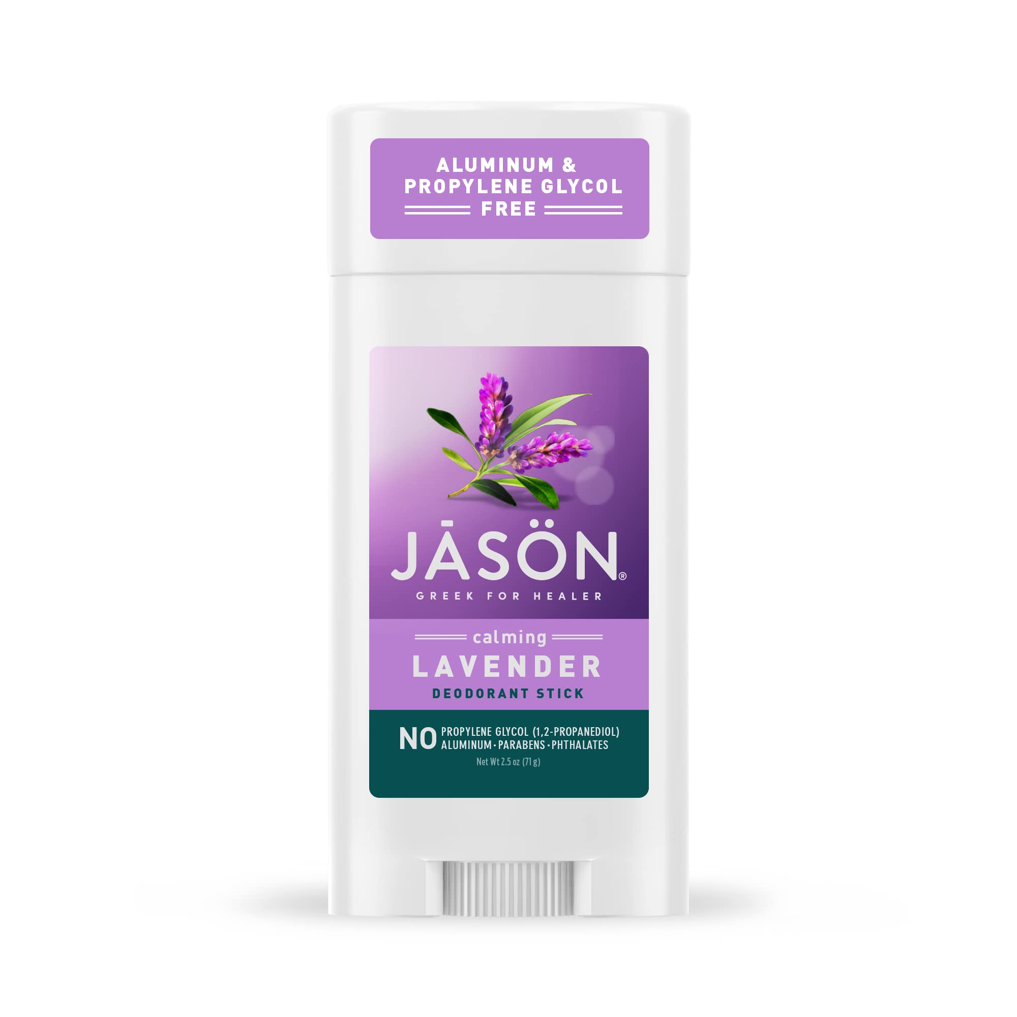 Desodorante en barra Jason Calming Lavender, 75 ml, sin aluminio ...