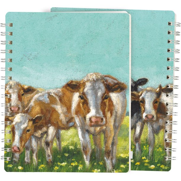 Spiral Notebook - Cow Row - Walmart.com