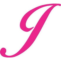 4.75in x 3in Blue Cursive N Monogram Sticker Fancy Vinyl Car Cup ...