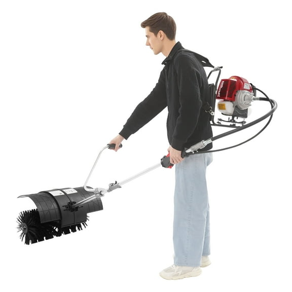 52CC 2HP Gas Power Broom | Yard Sweeper | Handheld | Outdoor Cleaning ...