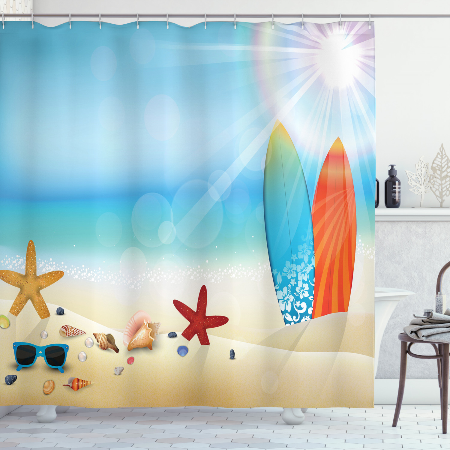 Vacation Holiday Vinyl Wall Decal Stickers Camper Van Suitcase Seagull ...