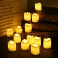 24PCS LED Tea Light Candles Realistic Battery Operated Flameless ...