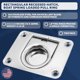Five Oceans Rectangular Recessed Hatch, Boat Spring Loaded Pull Ring 3 ...