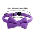 Agiufgs Bow Suede Collar 18-12.6 in, Adjustable with Bell Velvet Collar ...