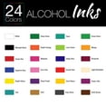 U.S. Art Supply 24-Color Alcohol Ink Set - 30ml Bottles with 4-oz ...