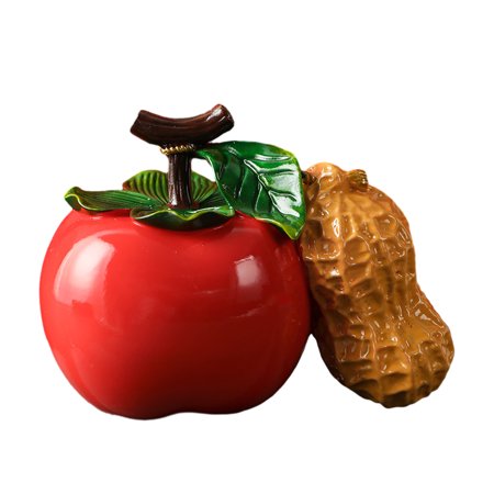 Persimmon peanut tea pet tea set decoration decoration simulation fruit ...