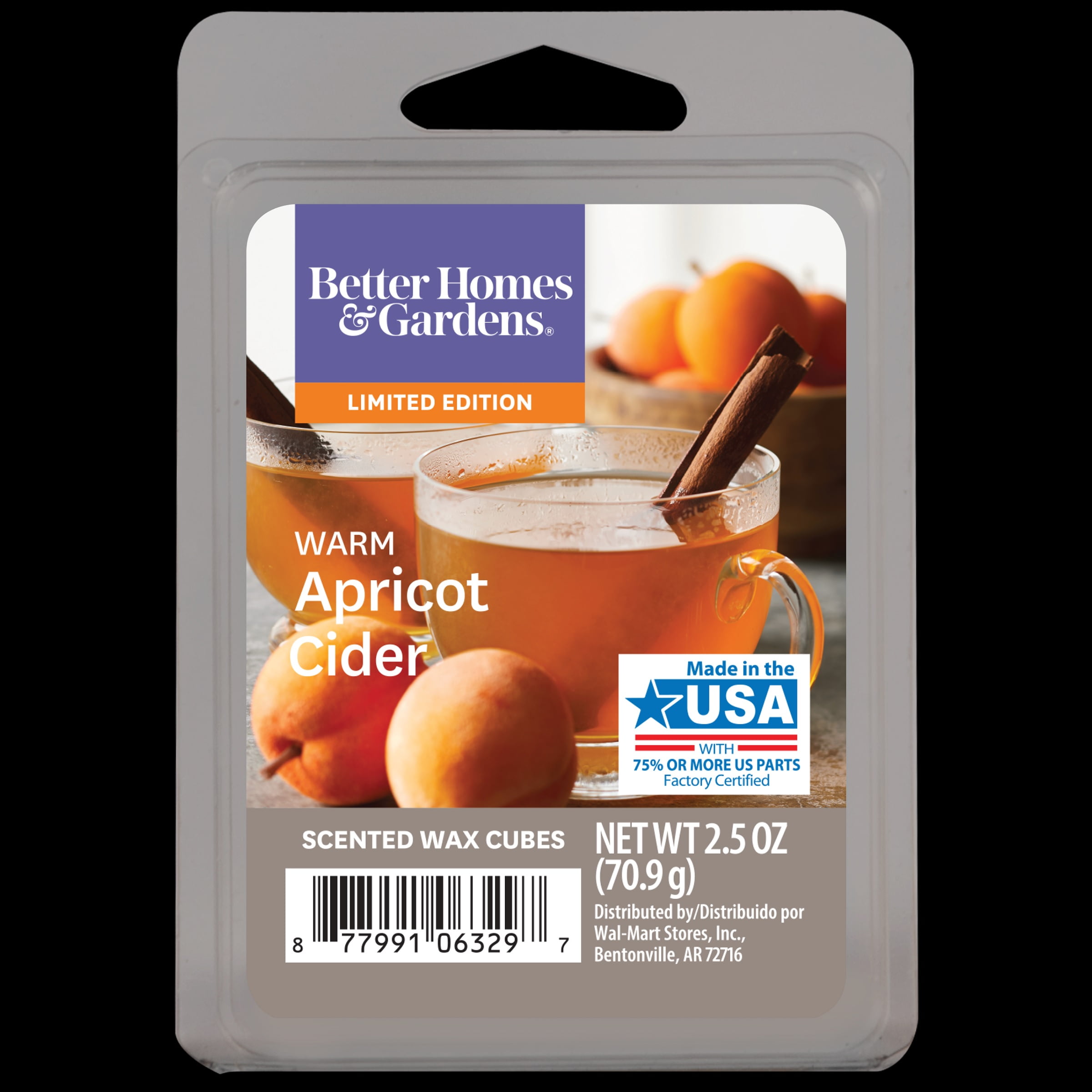 Better Homes & Gardens Scented Wax Cubes Warm Apricot Cider – Walmart ...