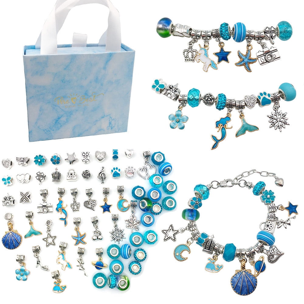 Click here for Jiuou Diy Crystal Bracelet Set，blue Gift Box Set，c... prices