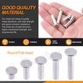 TYHREF-151Pcs 5 Sizes M6 Aluminum Flat Head Semi Tubular Rivets ...