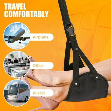 Basic Concepts Portable Airplane Foot Hammock, Adjustable Flight Foot ...